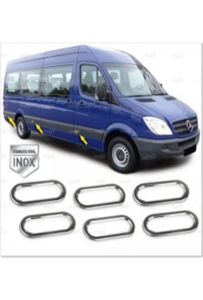 ZNZ Oto Aksesuar Mercedes Sprinter W906 Krom Yan Reflektör Çerçevesi 6 Parça 2006-2018 Arası P.çelik ZNZ Oto Aksesuar Mercedes Sprinter W906 Krom Yan Reflektör Çerçevesi 6 Parça 2006-2018 Arası P.çelik
