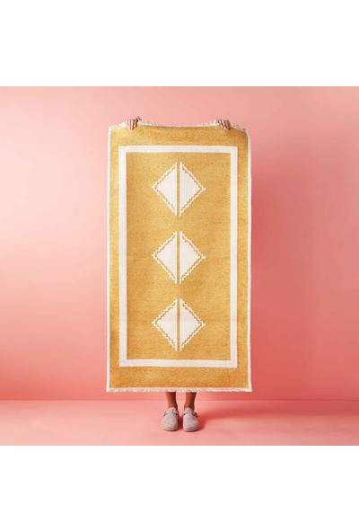 Bella Maison Crea Çift Taraflı Kilim Hardal (80X150 Cm) Bella Maison Crea Çift Taraflı Kilim Hardal (80X150 Cm)
