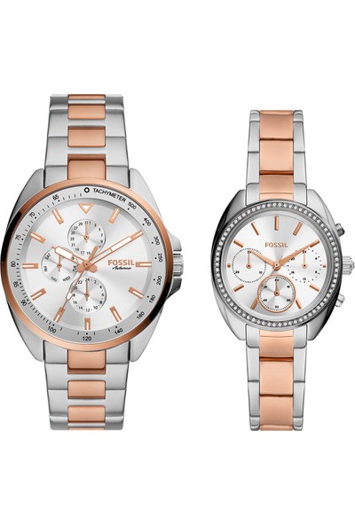 Fossil FBQ2642SET Erkek Kol Saati ve Kadın Kol Saati