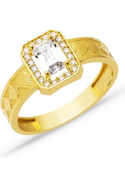 Bilezikci Meta Altın Baget Yüzük