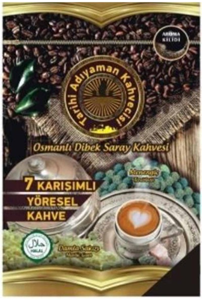 Tarihi Adıyaman Kahvecisi 7 Karışımlı Yöresel Kahve Osmanlı Dibek Saray Kahvesi 250 gr Tarihi Adıyaman Kahvecisi 7 Karışımlı Yöresel Kahve Osmanlı Dibek Saray Kahvesi 250 gr