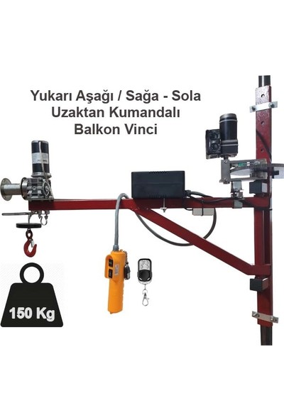 Reyon Noya Yeni Model Uzaktan Kumandalı Balkon Vinci Reyon Noya Yeni Model Uzaktan Kumandalı Balkon Vinci