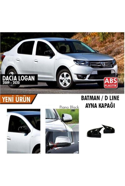 Dacia Logan 2009-2020 Batman Yarasa Ayna Kapağı Piano Black Abs Plastik Dacia Logan 2009-2020 Batman Yarasa Ayna Kapağı Piano Black Abs Plastik