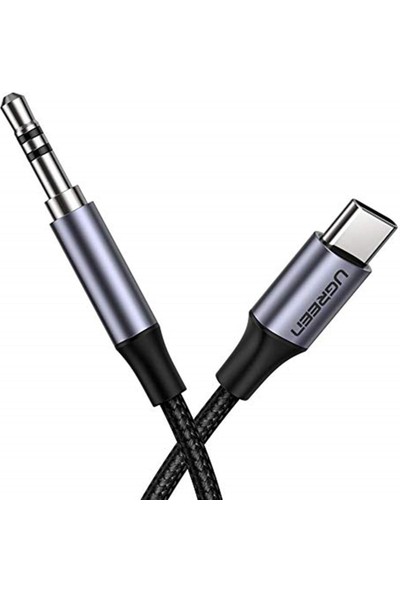 Ugreen USB Type-C 3.5mm Aux Ses Kablosu, Gümüş Ugreen USB Type-C 3.5mm Aux Ses Kablosu, Gümüş
