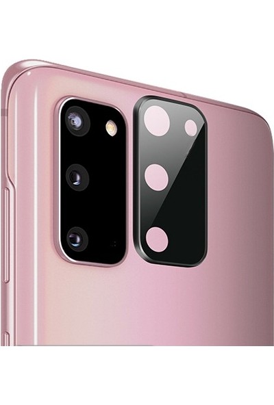 GarantiGSM Galaxy S20 Fe High Quality Kamera Lens Koruyucu Siyah