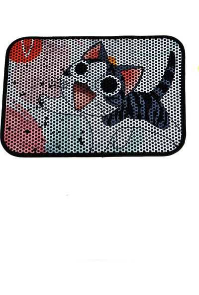 Epilla Desenli Elekli Kedi Tuvalet Önü Paspası 60 x 45 cm Epilla Desenli Elekli Kedi Tuvalet Önü Paspası 60 x 45 cm
