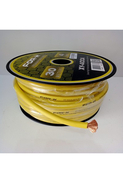 For-x Amfi Tesisat Güç Kablosu 4ga - For-X Xy-4 Cca Oto Anfi 4ga Power Kablosu - 1 Metre For-x Amfi Tesisat Güç Kablosu 4ga - For-X Xy-4 Cca Oto Anfi 4ga Power Kablosu - 1 Metre