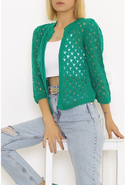 Vicuna Triko Hırka Yeşil Vicuna Triko Hırka Yeşil