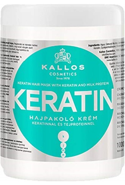 Kallos Cosmetics Kallos Kjmn Krem Saç Maskesi, Keratinli Ve Süt Proteinli, Kırılgan Saçlar Için, 1,07 Kg… Kallos Cosmetics Kallos Kjmn Krem Saç Maskesi, Keratinli Ve Süt Proteinli, Kırılgan Saçlar Için, 1,07 Kg…