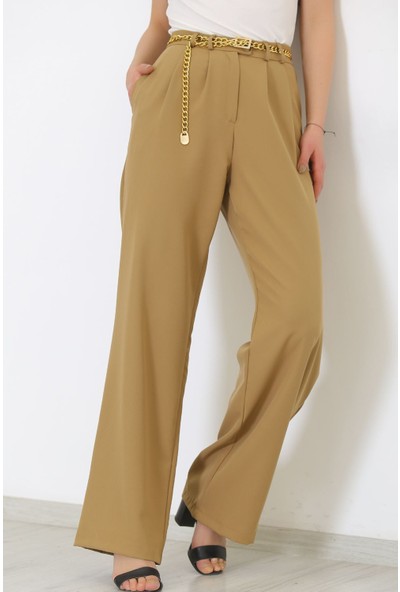 Efektif Mağaza Palazzo Pantolon Sütlükahve - 4235.1174.