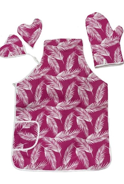 DVM Group Mutfak Eldiven Önlük ve Tutacak Seti