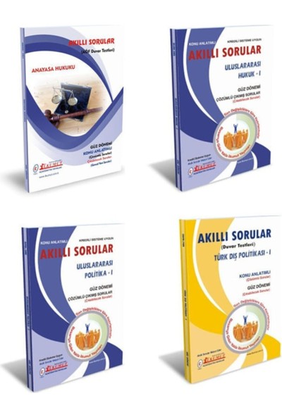 İlkumut Yayıncılık AÖF Uluslararası İlişkiler 2. Sınıf 3. Yarıyıl Güz Dönemi Konu Anlatımlı Soru Bankası Set