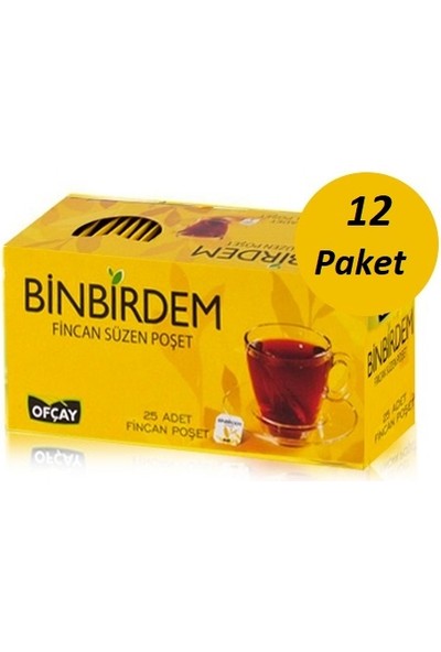 Ofçay Bardak Poşet Çay 25'li *12PAKET -Çay Bardağı Hediyeli Ofçay Bardak Poşet Çay 25'li *12PAKET -Çay Bardağı Hediyeli