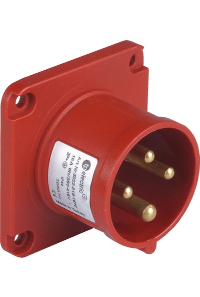 4X16A. Düz Makine Fişi 4X16A. Düz Makine Fişi