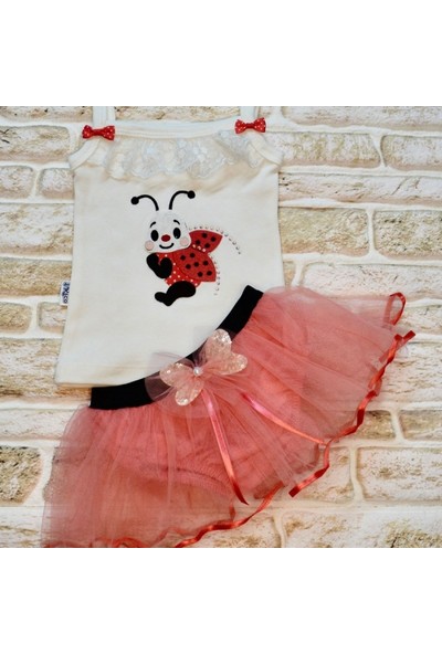 Eha Kız Bebek Uç Uç Böcek Desenli Külotlu Tül Takım Pudra 3 Ay PS10382 Eha Kız Bebek Uç Uç Böcek Desenli Külotlu Tül Takım Pudra 3 Ay PS10382