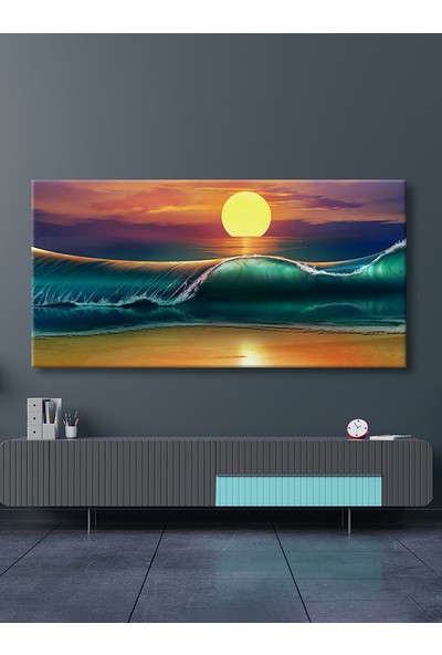 Voovart Muhteşem Gün Batımı Dekoratif Kanvas Tablo - VOOV2260 Voovart Muhteşem Gün Batımı Dekoratif Kanvas Tablo - VOOV2260
