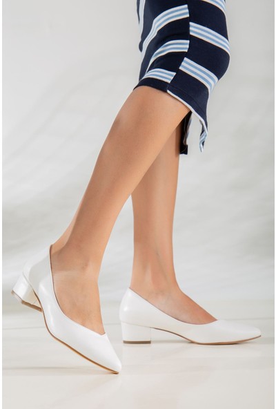 Jayla Topuklu Ayakkabı Beyaz