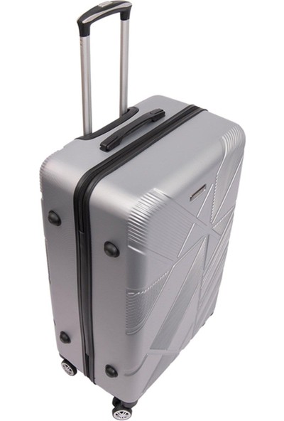 Dolcezza Moda Mv-08 Gri Abs Plastik Valiz Orta Boy