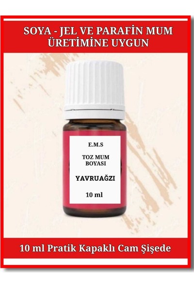10 ml Yavruağzı Renk Toz Pigment Mum Boyası