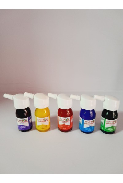 Murex 5li Set 10X5X50GRORGANIK Meyvesel Sebzesel Organik Gıda Boyası