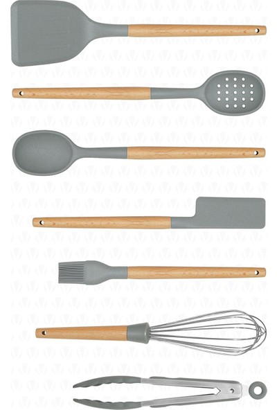 Valletta Sagrera 7 Parça Servis Seti Gri