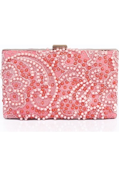 Fangqinghao Boncuk Detaylı Clutch (Yurt Dışından)