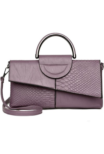 Fangqinghao Timsah Derisi Görünümlü Clutch (Yurt Dışından)