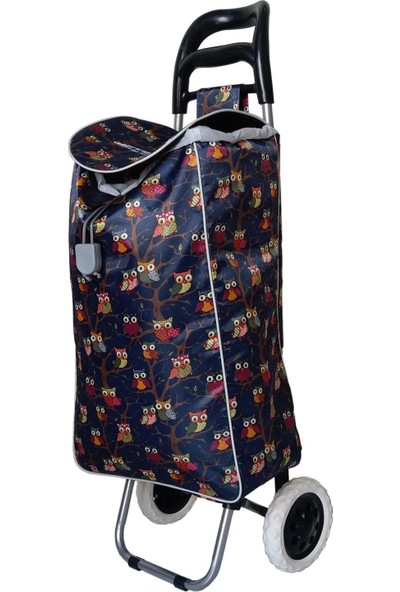 Tamu Baykuş Desenli 2 Tekerlekli Pazar Arabası Tamu Baykuş Desenli 2 Tekerlekli Pazar Arabası