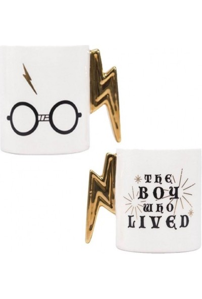 WHB Hp Gözlük Şimşek Desenli Lüks Kupa Bardak