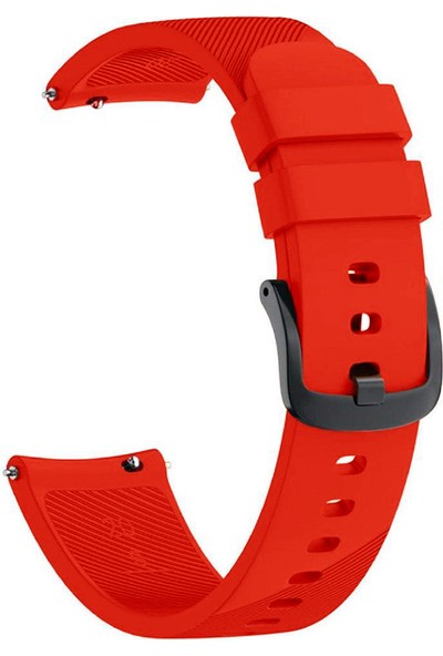 Markacase Amazfit Bip S Lite Için Silikon Kordon Kırmızı Markacase Amazfit Bip S Lite Için Silikon Kordon Kırmızı