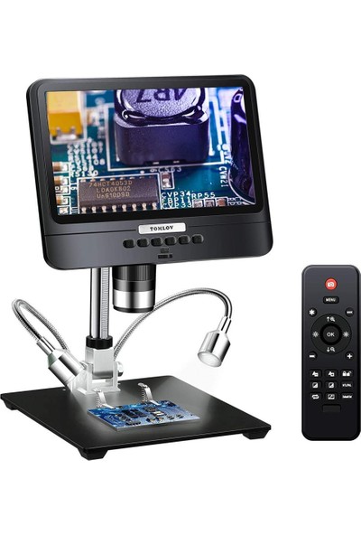 Tomlov DM10 8.5'' Dijital Mikroskop 50X-1300X Lehimleme Mikroskobu Tomlov DM10 8.5'' Dijital Mikroskop 50X-1300X Lehimleme Mikroskobu