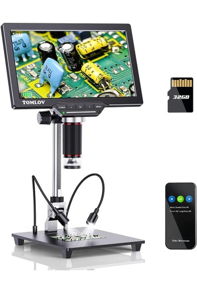 Tomlov DM202 10.1 Inç HDMI LCD Dijital Mikroskop Tomlov DM202 10.1 Inç HDMI LCD Dijital Mikroskop