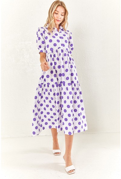 Oshebu Kadın Gömlek Yakalı Salaş Elbise Oshebu Kadın Gömlek Yakalı Salaş Elbise