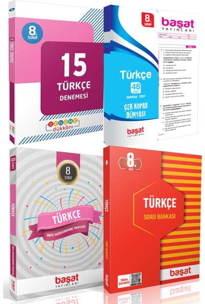 Başat Yayınları 8. Sınıf Deneme Dükkanı - Başat Türkçe Seti Soru Bankası - Deneme - Ünite Değerlendirme - Yaprak Test Başat Yayınları 8. Sınıf Deneme Dükkanı - Başat Türkçe Seti Soru Bankası - Deneme - Ünite Değerlendirme - Yaprak Test