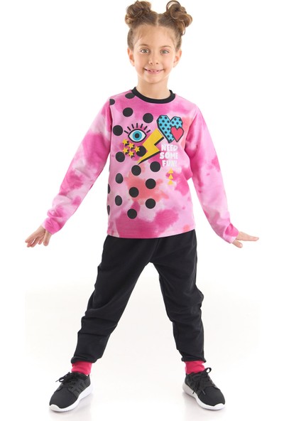 Mushi Retro Batik Kız Çocuk T-Shirt Pantolon Takım Mushi Retro Batik Kız Çocuk T-Shirt Pantolon Takım