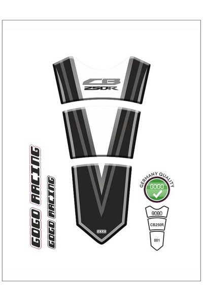 Gogomoto Honda CB250R Uyumlu Tank Pad Gogomoto Honda CB250R Uyumlu Tank Pad