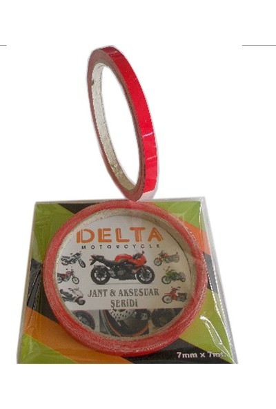 Gogomoto Kırmızı 7cm x 7 M Opak Jant Şeridi Gogomoto Kırmızı 7cm x 7 M Opak Jant Şeridi