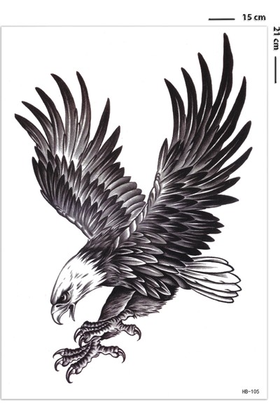 BP Tattoo Büyük Boy Kartal Dövmesi