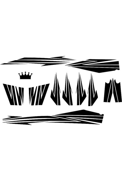 Gogomoto Siyah Cup Sticker Seti Gogomoto Siyah Cup Sticker Seti