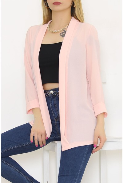 Krep Ceket Pudra - 4135.222.