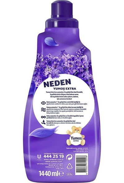 Yumoş Extra Konsantre Çamaşır Yumuşatıcısı Lavanta 1440 ml 60 Yıkama x 2'li Yumoş Extra Konsantre Çamaşır Yumuşatıcısı Lavanta 1440 ml 60 Yıkama x 2'li