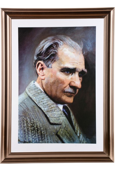 Tuvalist Sanat Eserleri Bronz Renkli Çerçeveli Tablo Tuvalist Sanat Eserleri Bronz Renkli Çerçeveli Tablo