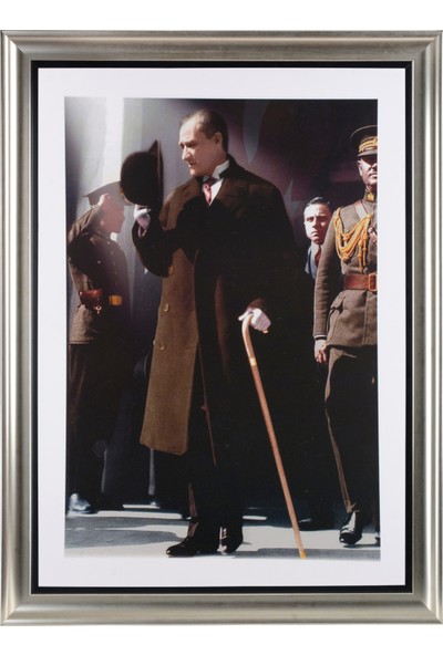 Gümüş Renkli Çerçeveli Tablo