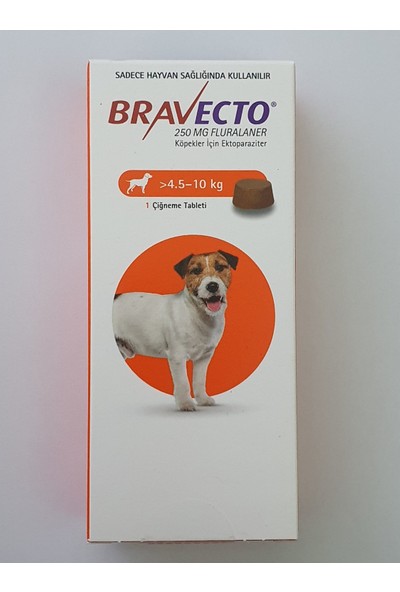 Bravecto4.5 -10 kg Köpekler Için Dış Parazt Tablet Bravecto4.5 -10 kg Köpekler Için Dış Parazt Tablet