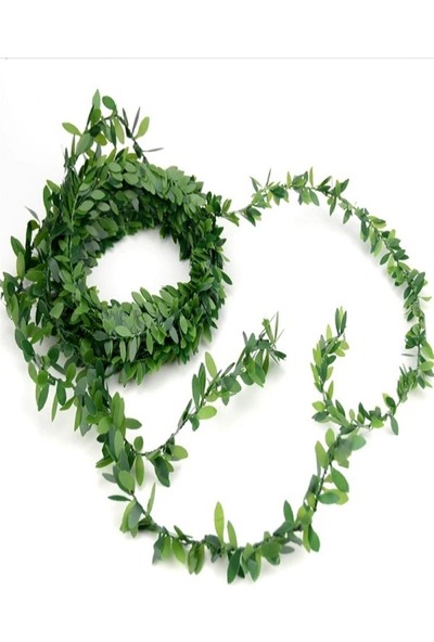 Canbolat 21 Metre Tel Yaprak Şerit Yapay Taç Sarmaşık Çiçek Süs Ev Balkon Dekorasyon Sarmaşık