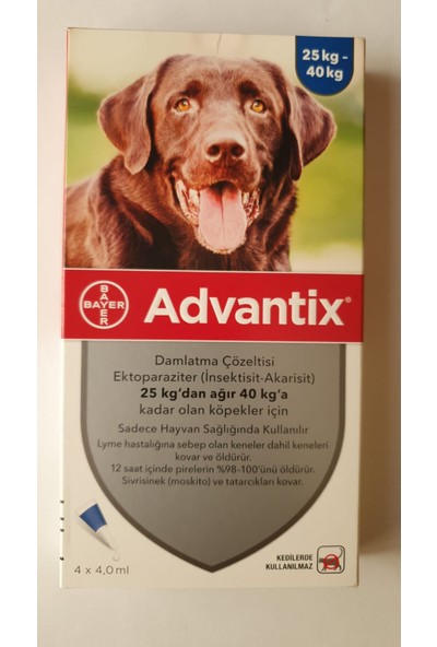 Elancoadvantix 25 -40 kg Köpekler Için Dışprazitdamla 4.0 ml - 4 Pipet Elancoadvantix 25 -40 kg Köpekler Için Dışprazitdamla 4.0 ml - 4 Pipet