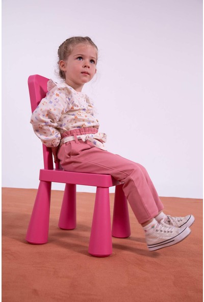 DeFacto Kız Bebek Comfort Fit Paça Ucu Katlamalı Gabardin Pantolon Y5089A222AU DeFacto Kız Bebek Comfort Fit Paça Ucu Katlamalı Gabardin Pantolon Y5089A222AU