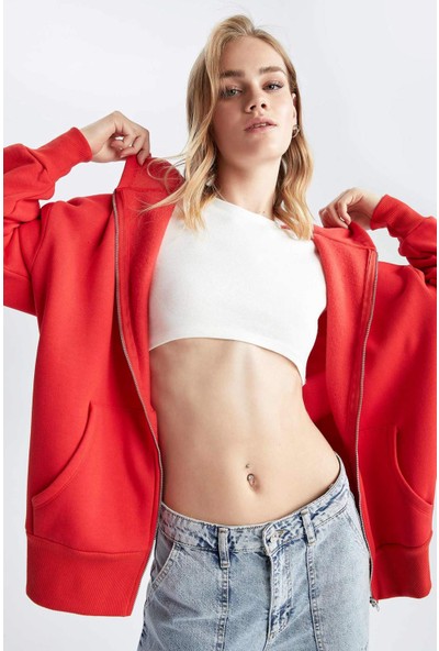 DeFacto Oversize Fit Kapüşonlu Kalın Kumaş HIRKA V4233AZ22WN DeFacto Oversize Fit Kapüşonlu Kalın Kumaş HIRKA V4233AZ22WN