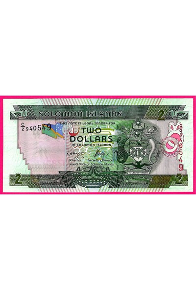 Solomon Adaları 2 Dolar Çil Solomon Adaları 2 Dolar Çil