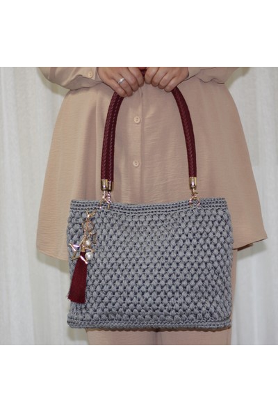 Kadın Omuz Çantası Örme